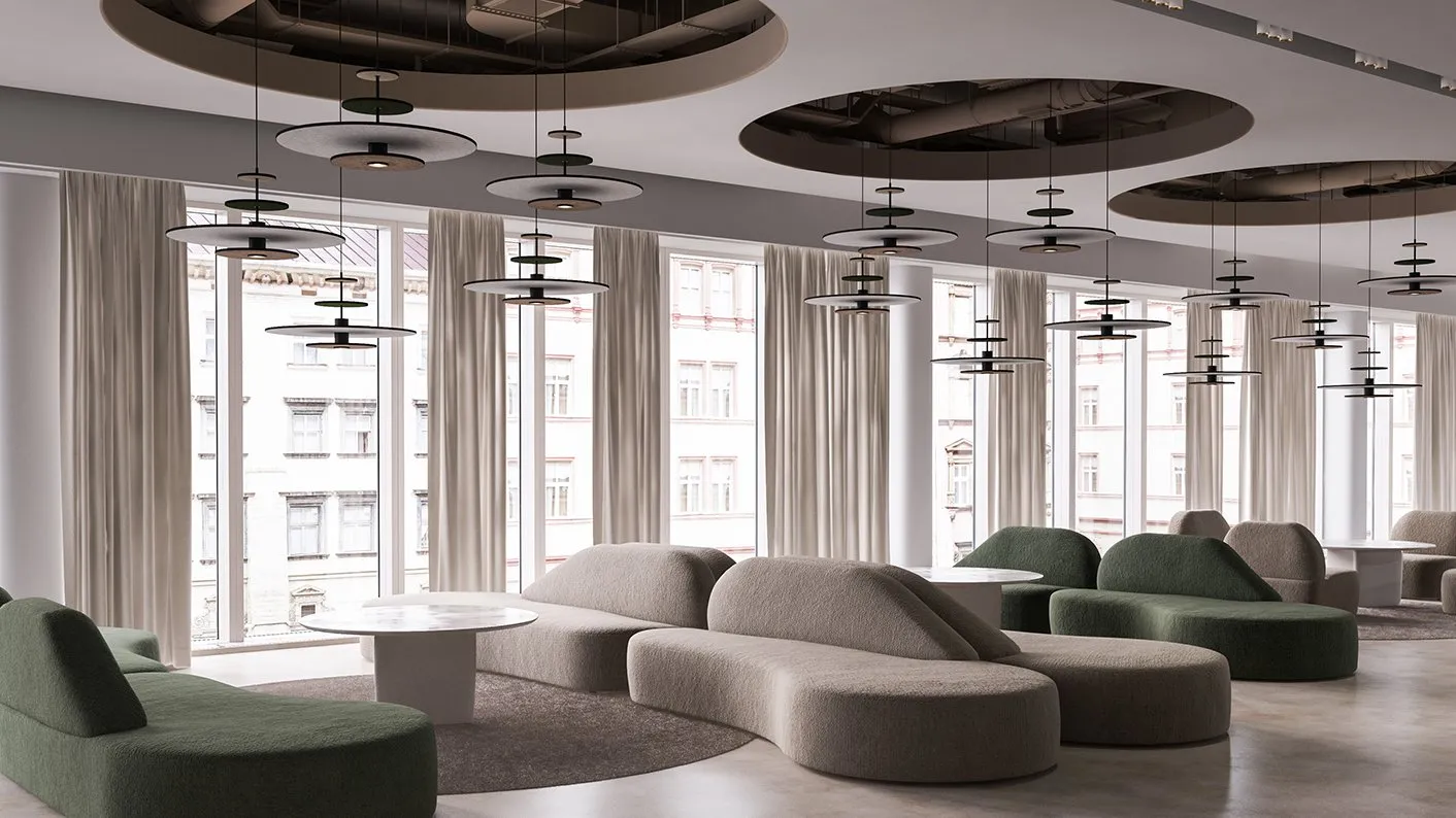 Acoustic Slice Pendant by Halskov & Dalsgaard for Zero ...